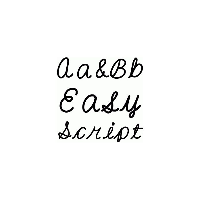easy script font