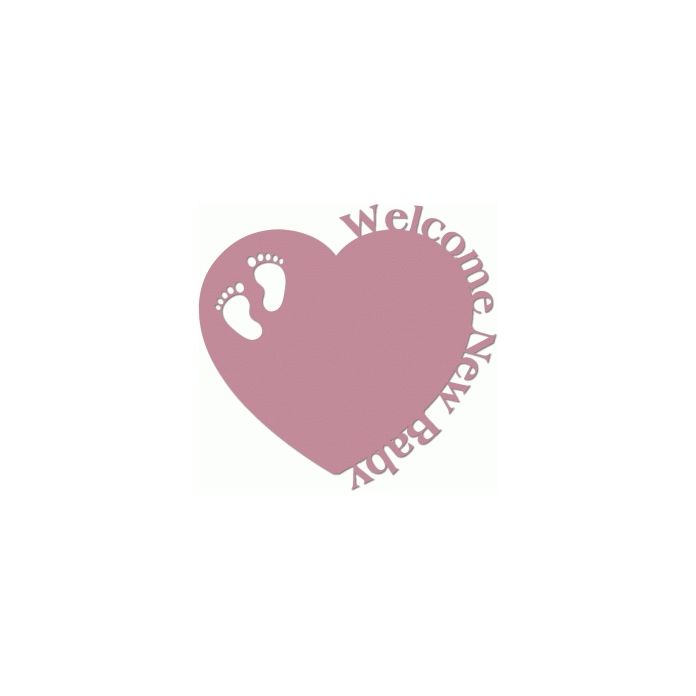 welcome new baby heart
