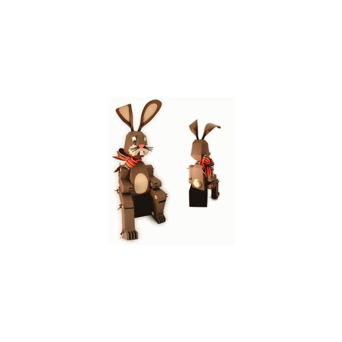 rabbit 3d button joint part 2 torso legs