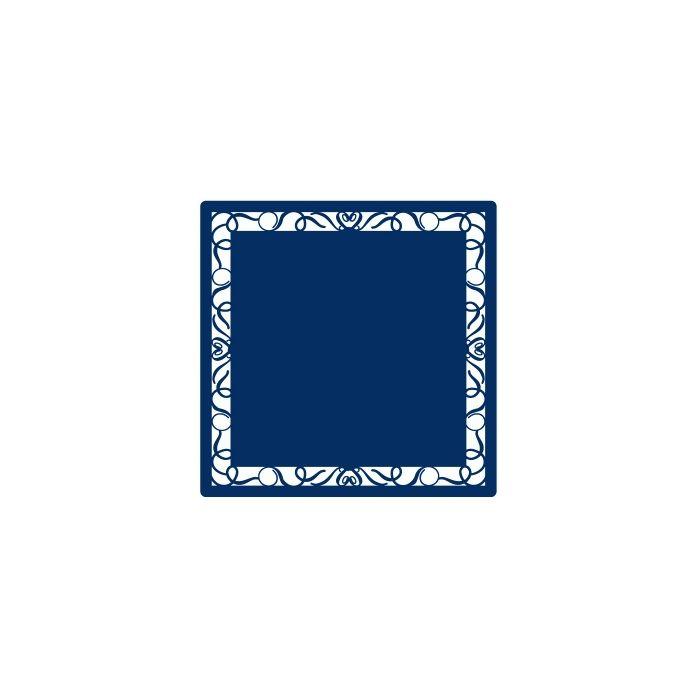 fancy border square mat / background