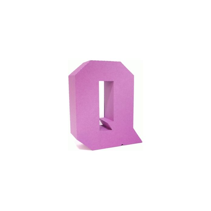 3d square letter block q
