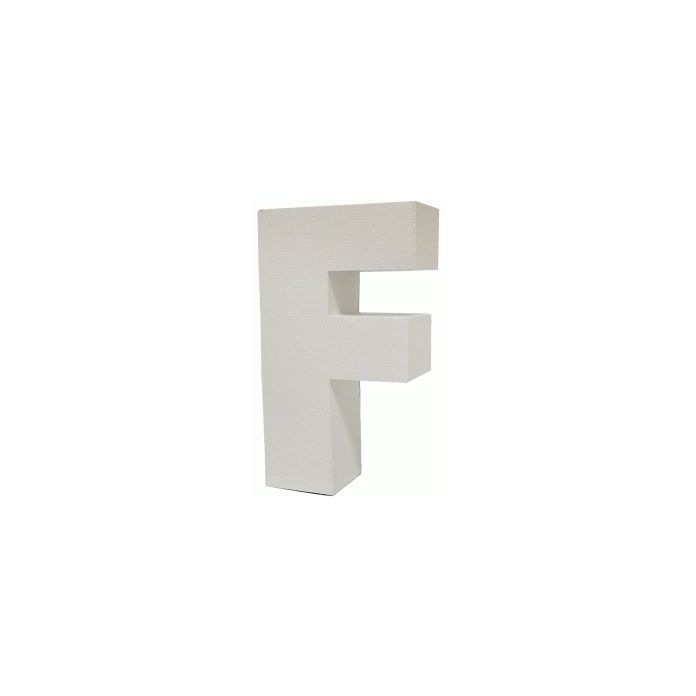 3d square letter block f