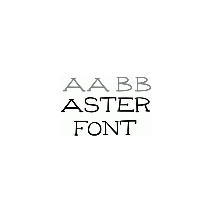 aster font