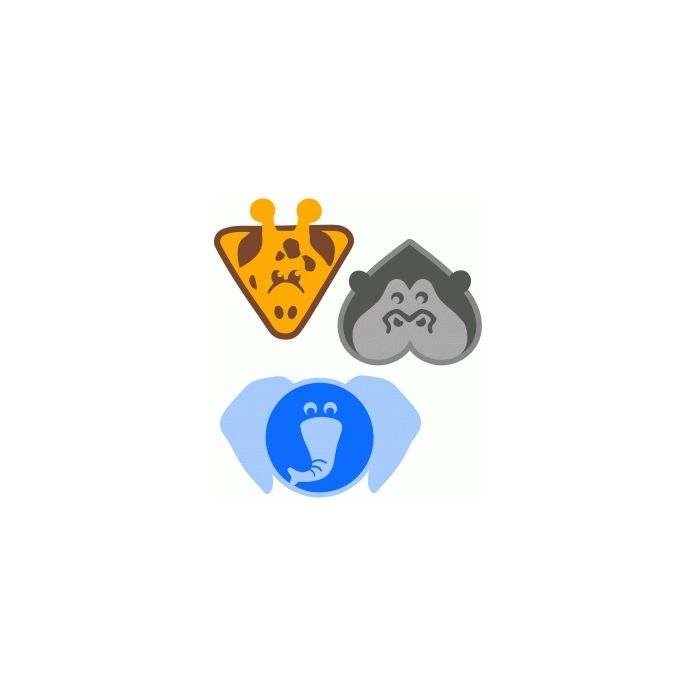 shape animals set