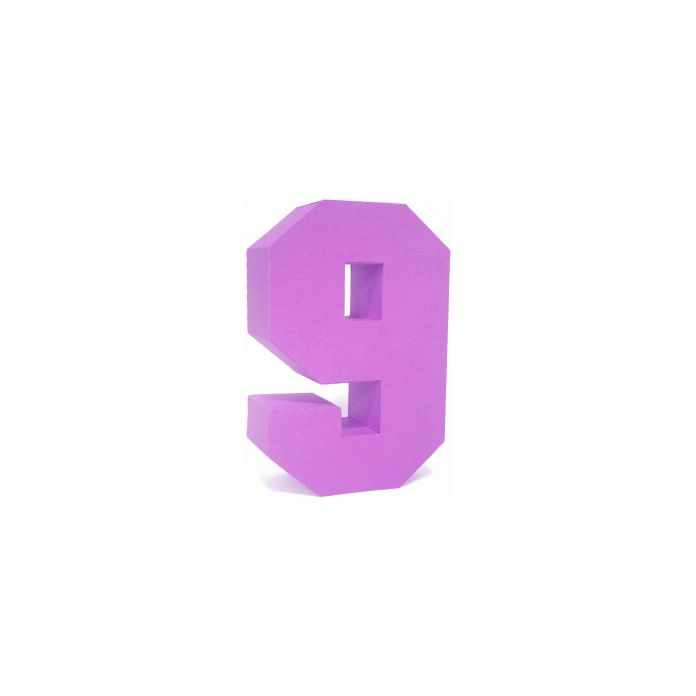 3d square number block 9