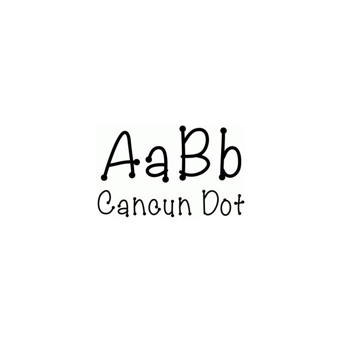 cancun dot font