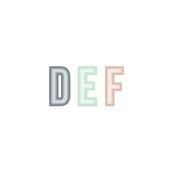 nested block alphabet - def nested block alphabet - def