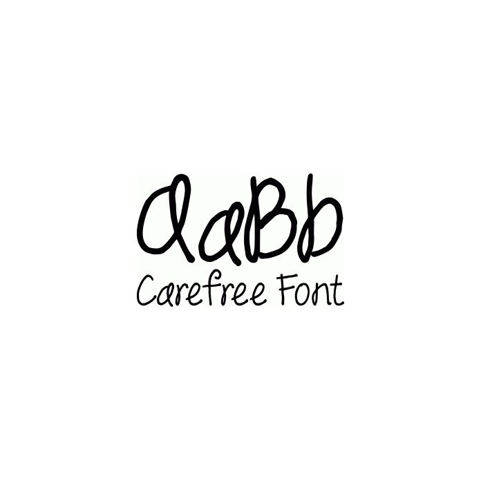 lw carefree font