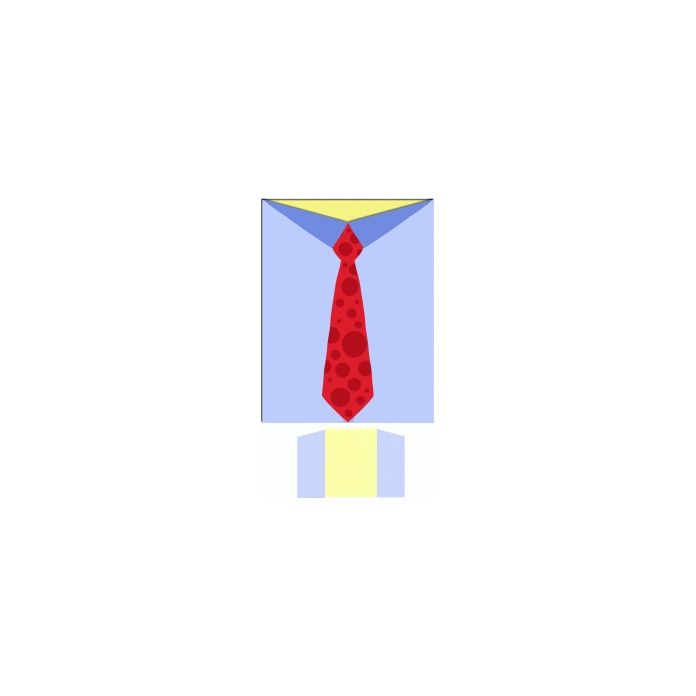 necktie trifold card