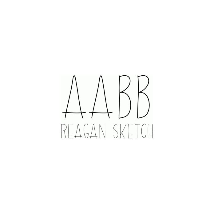 reagan sketch font