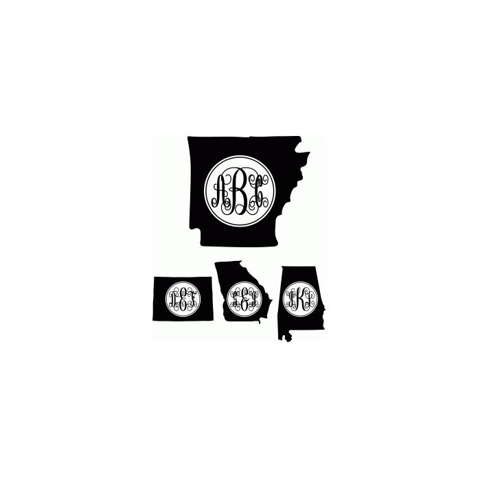 monogram elaborate script states A- Missouri Regular