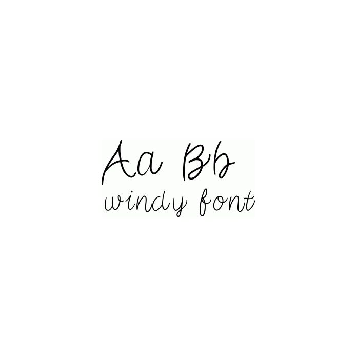 windy font