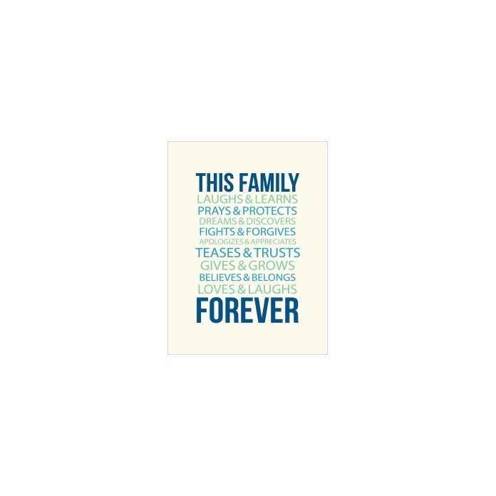 this family 3x4 quote card