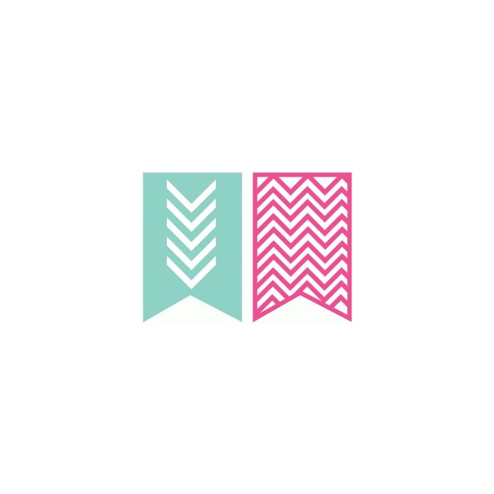 chevron banners set