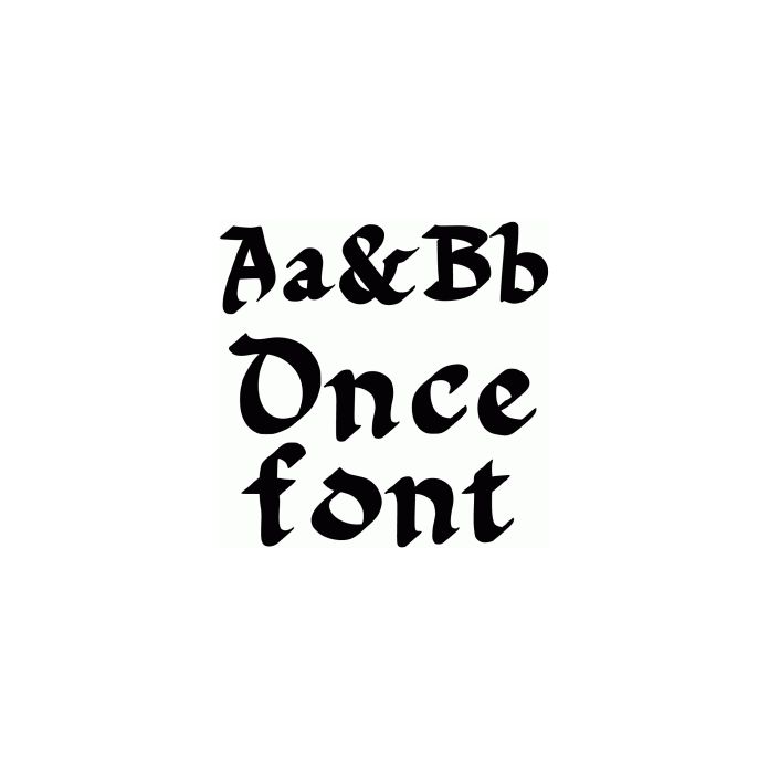 once font