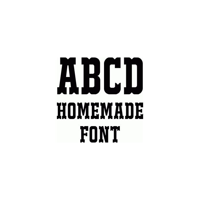 lw homemade font