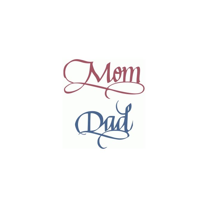 mom dad calligraphy