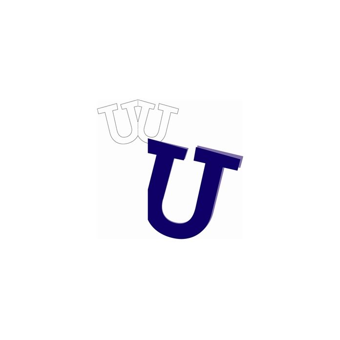 u shaped card