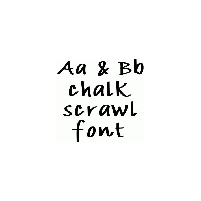 chalk scrawl font