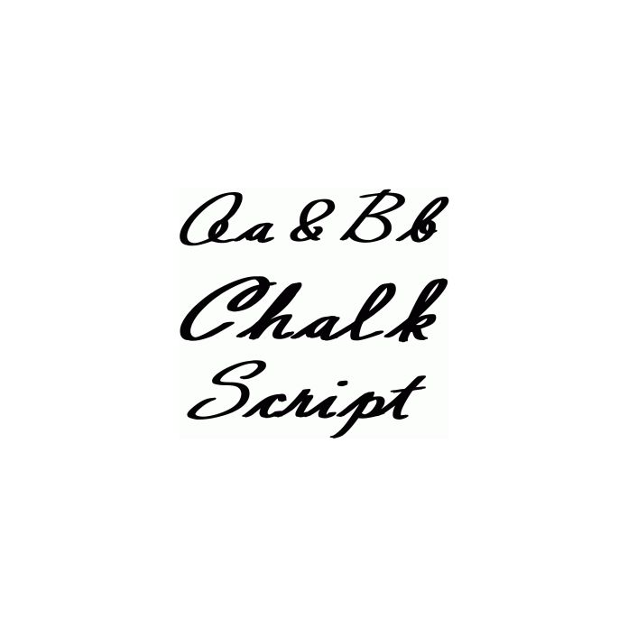 chalk script font