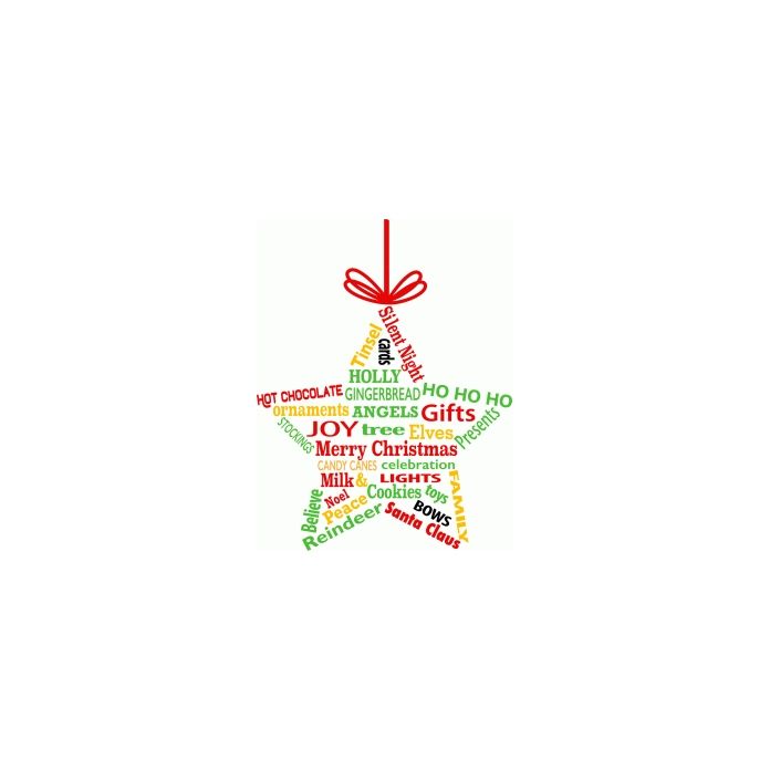 christmas word star