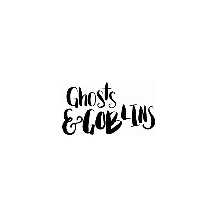 ghosts & goblins lettering