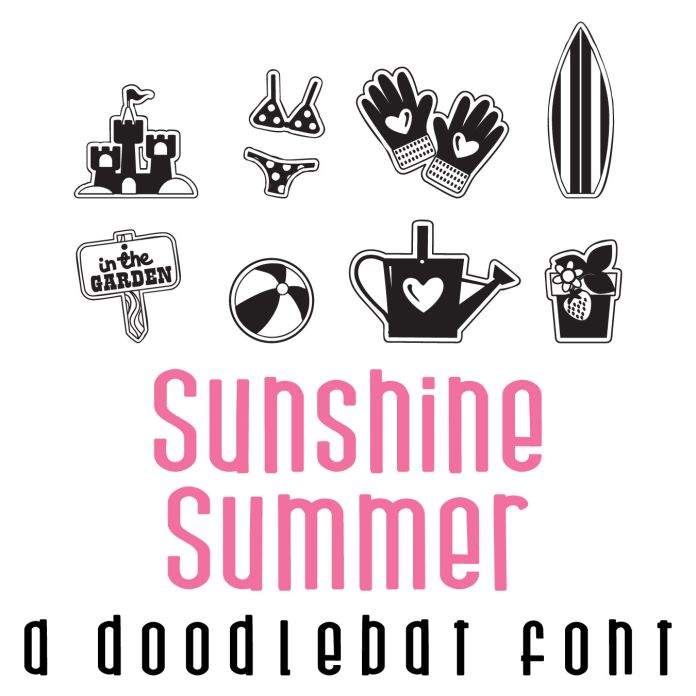 Sunshine Summer Doodlebat Font