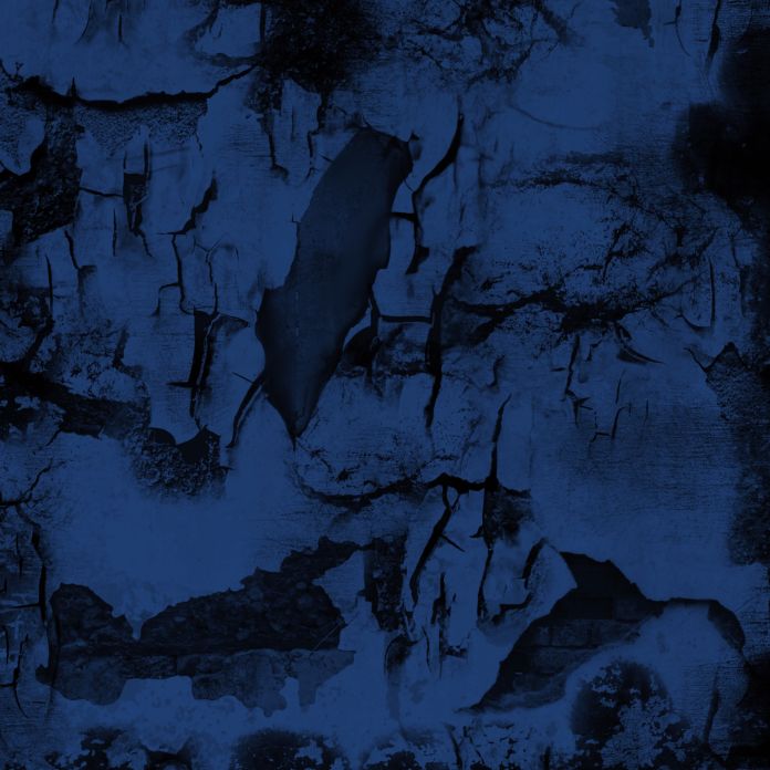 Blue Distressed Peeling Paint Background Pattern