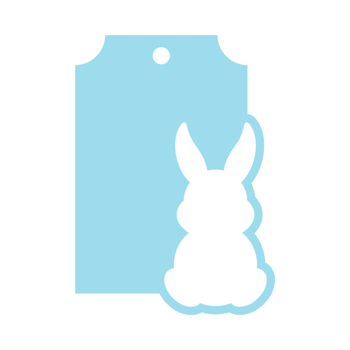 Easter Gift Tag SVG | Easter SVG | Easter Bunny SVG|D-1255801