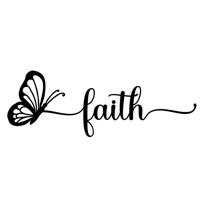 Faith Butterfly Word|D-1225871
