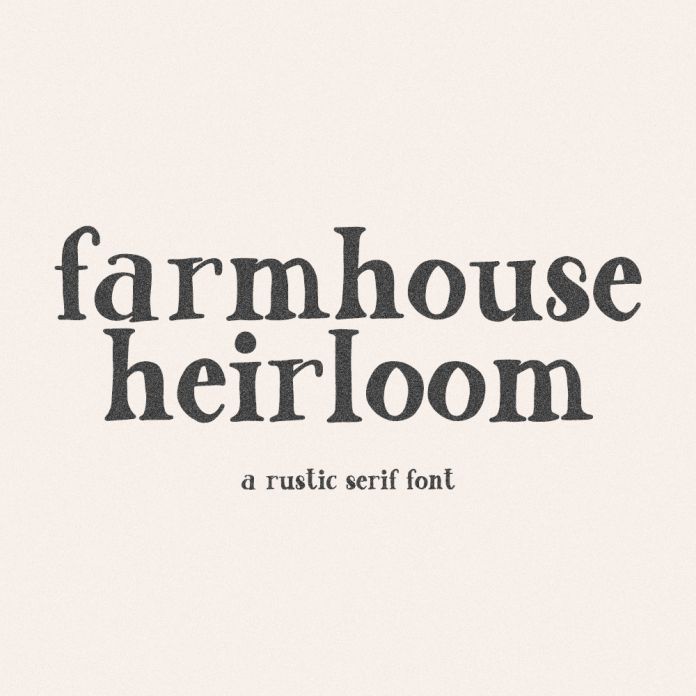 Farmhouse Heirloom Rustic Font
