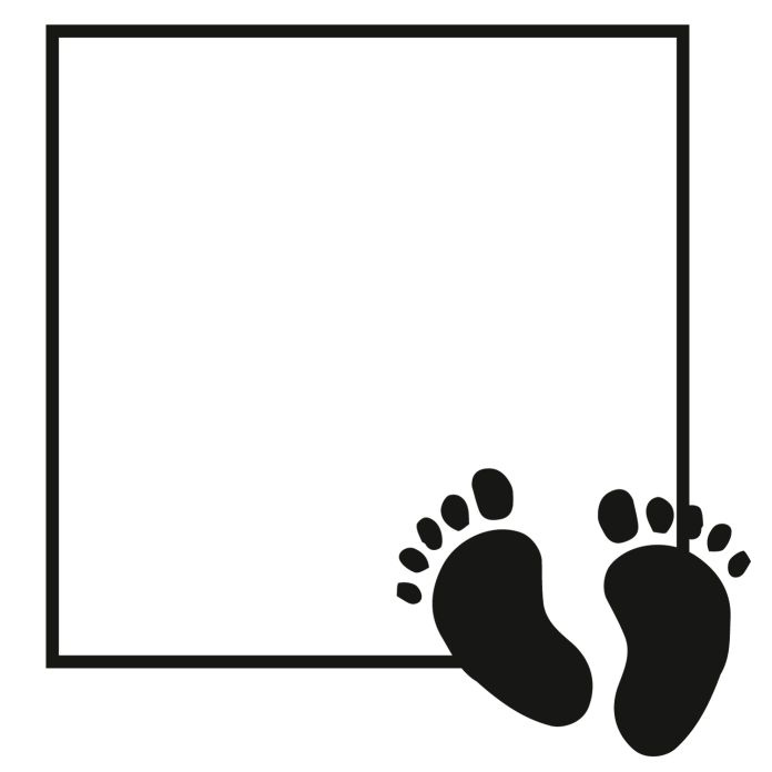 Footprints Square Frame