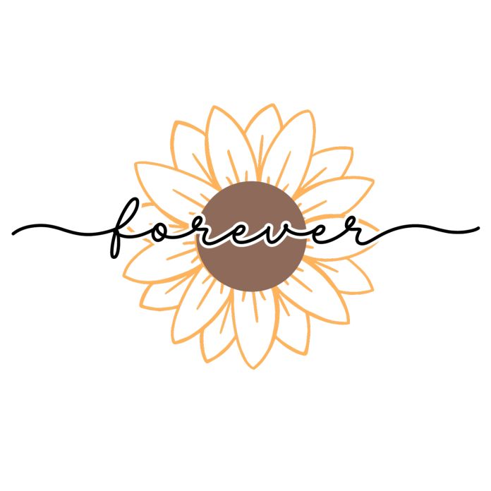 Forever Sunflower Word