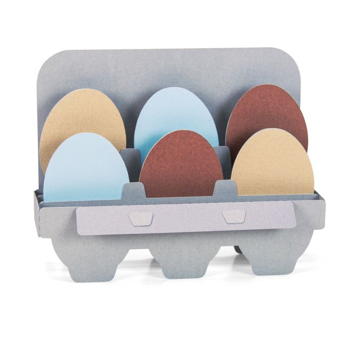 Chicken Egg Carton Card - 3D Backyard Chickens Card|D-1252371