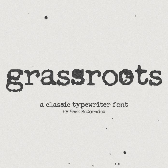 Grassroots Typewriter Serif Font