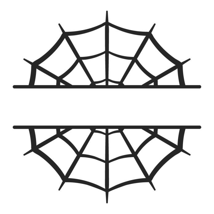 Halloween Spider web split border|D-378003