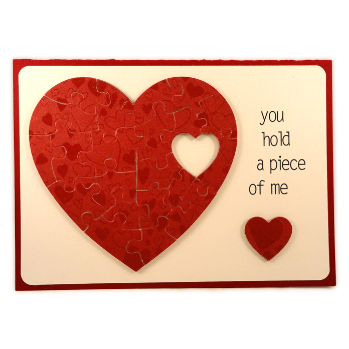 Card Heart Puzzle Mini Heart 5x7|D-1243897