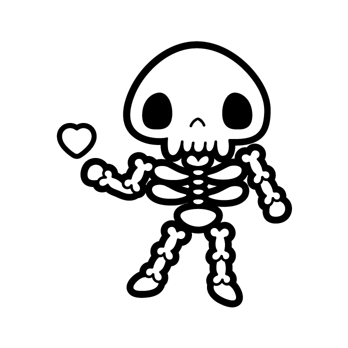 cute skeleton