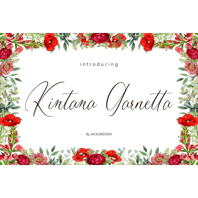 Kintana Garnetta Font|D-1240282