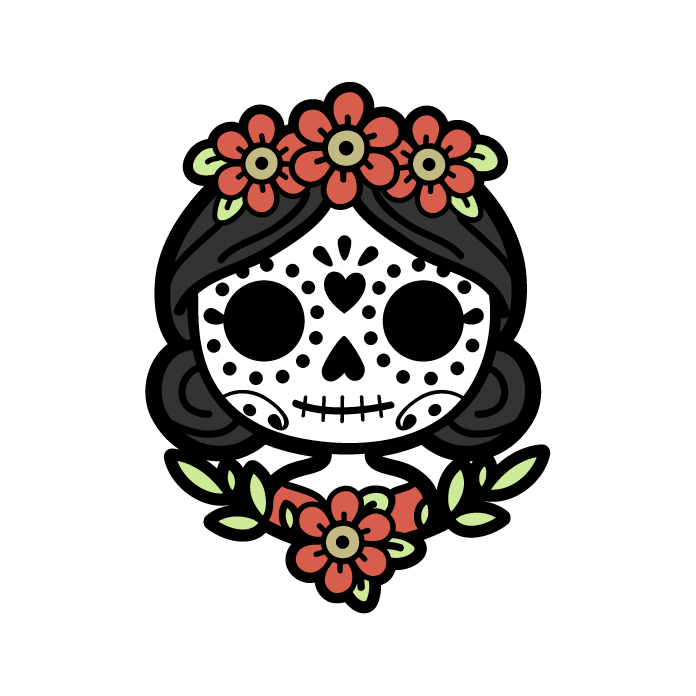 lady calavera face