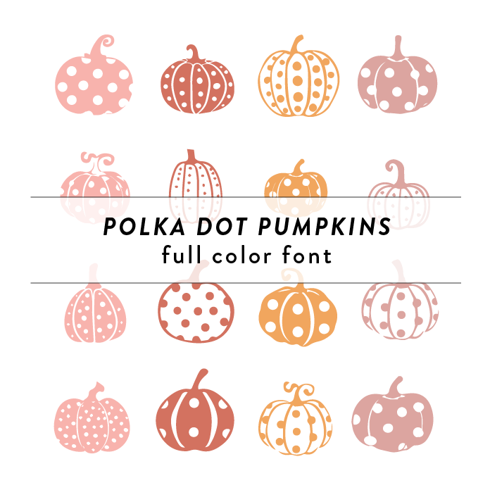 polka dot pumpkins full color