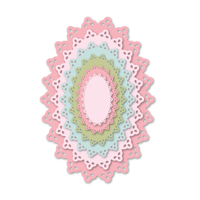 Nested Spring Lace Ovals|D-1262546