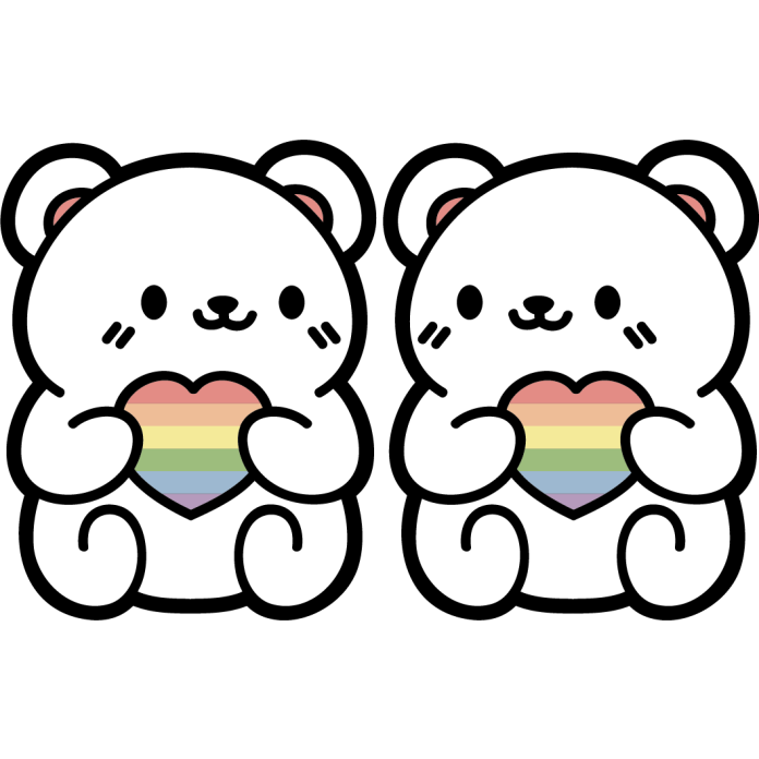 polar bear lgbtq couple