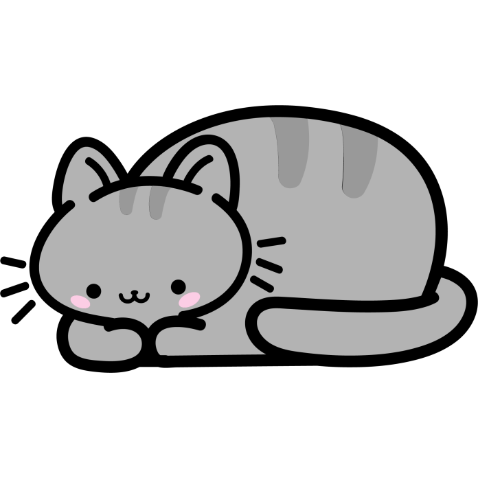 loaf cat simple cute