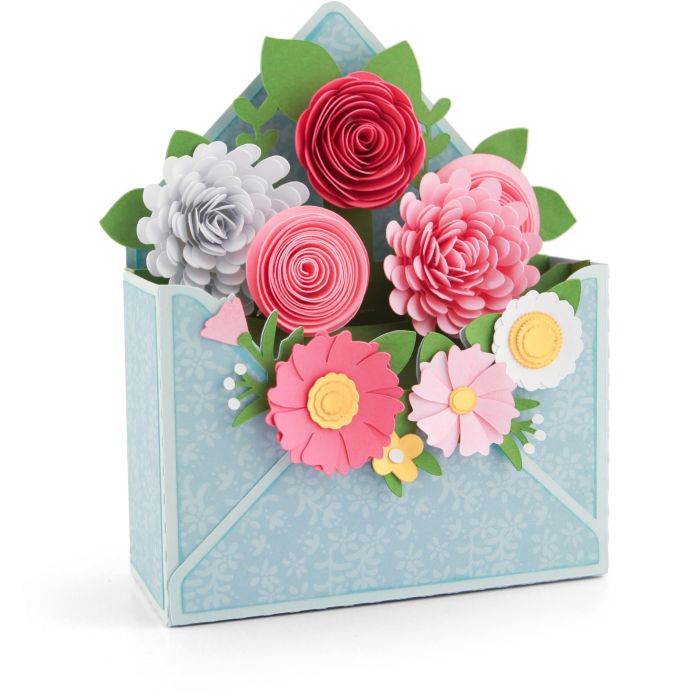 3D Envelope Box Flowers|D-367685