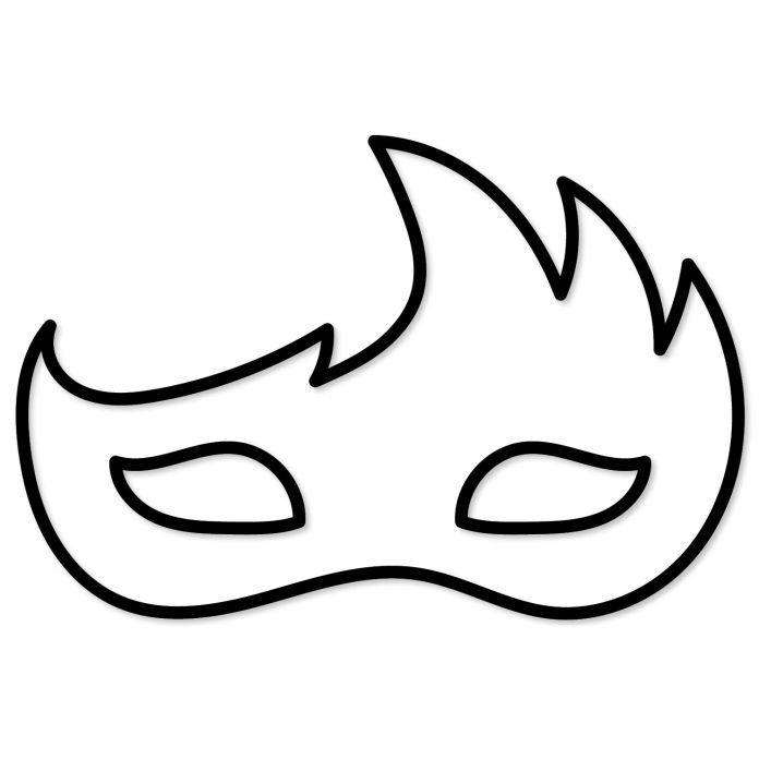 Feather Edge Eye Mask Outline|D-1243595