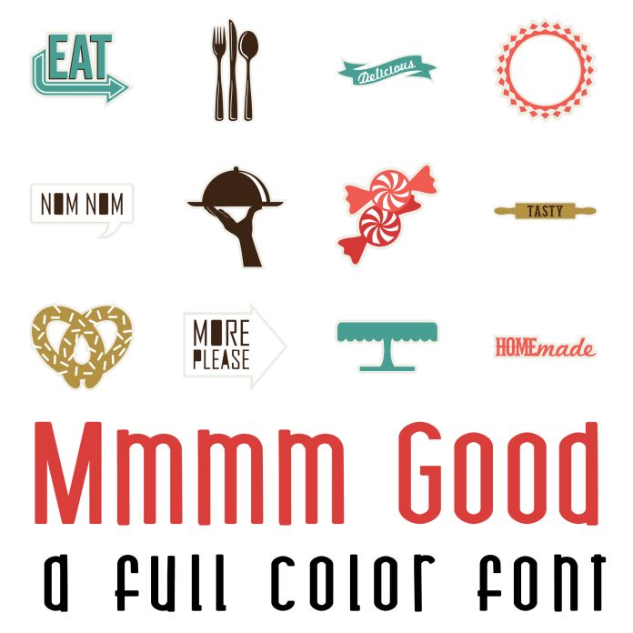 Mmmm Good Full Color Font|D-1239742