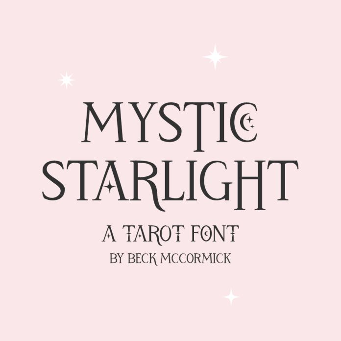 Mystic Starlight Serif - A Tarot Card Font
