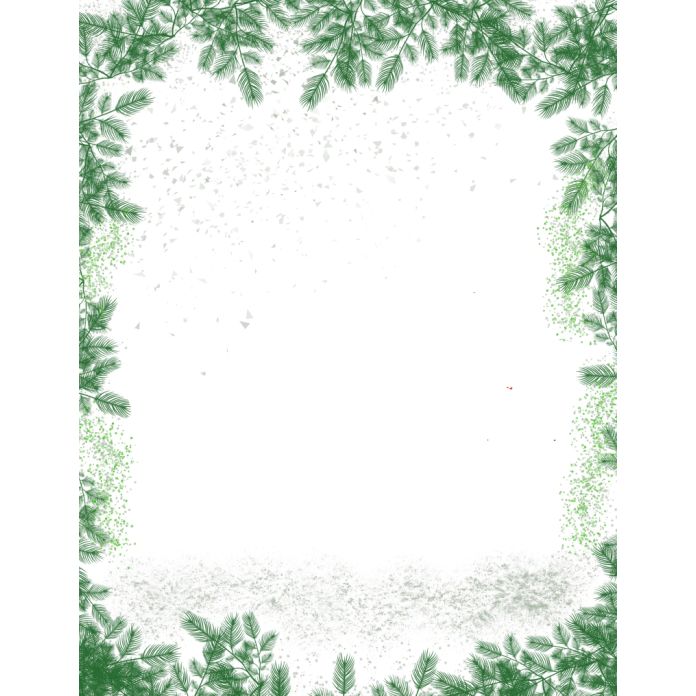 Christmas Pine Tree Card - Holiday Season Background |D-1234003
