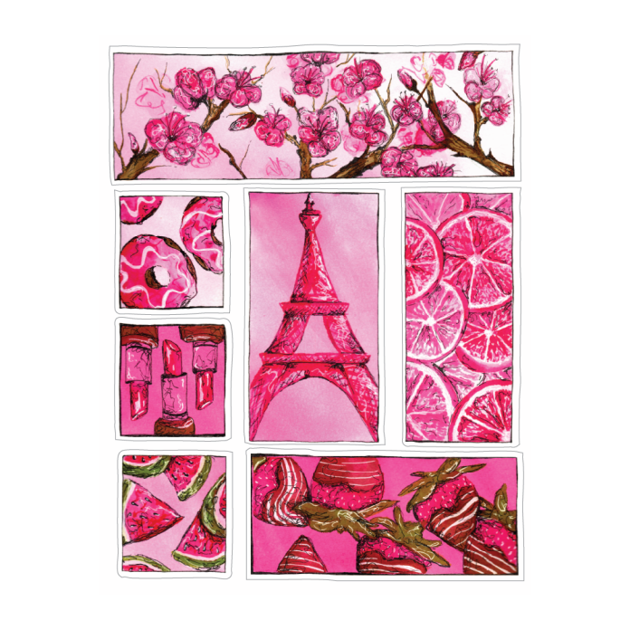 Pretty and Pink Planner Stickers|D-1240587